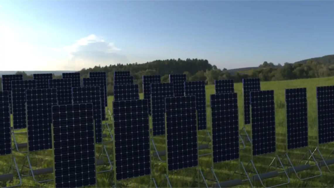 The mystery of this vertical solar panel: it generates more energy, but ...