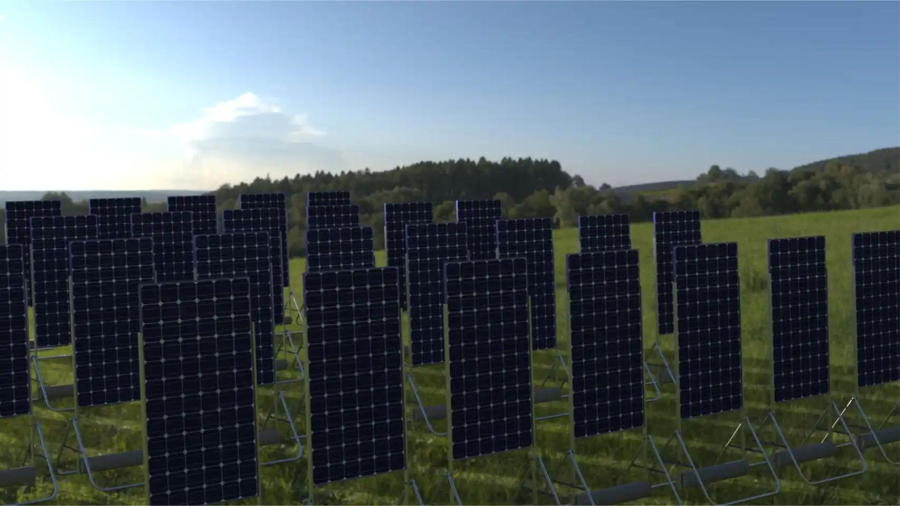 The mystery of this vertical solar panel: it generates more energy, but ...