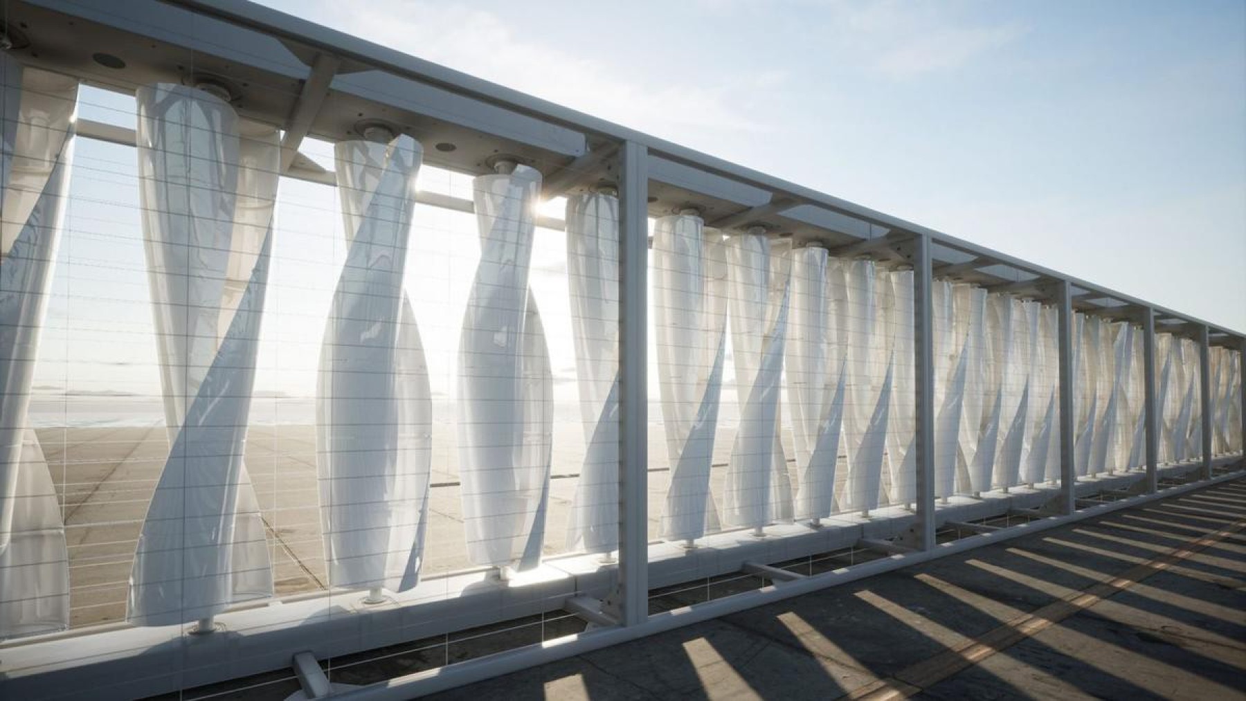 Say goodbye to solar panels with this wind fence for your garden: 2200 ...