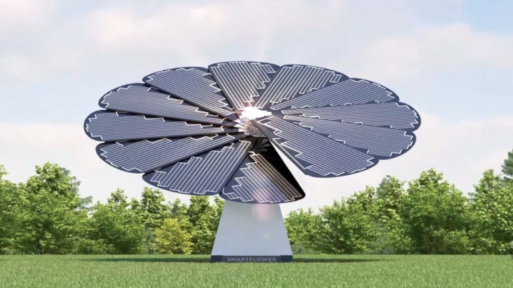 Just a flower-shaped solar panel? No, it's 6500 kWh free in your garden
