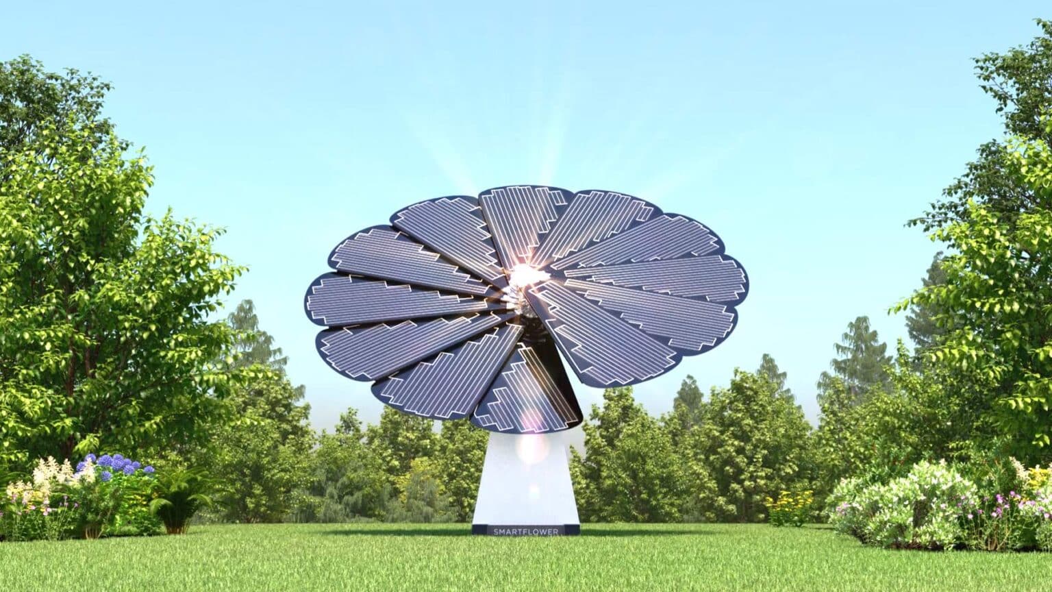Meet the SmartFlower — 6,200 kWh free in your garden to smash wind power