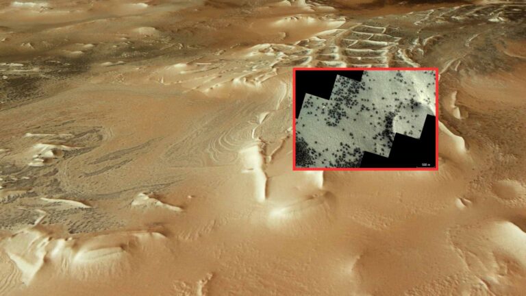 It looked like just another photo of Mars’s south pole until hundreds ...