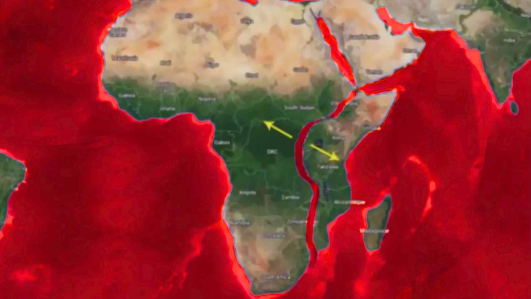 Africa Looks Motionless From Space But A Thousands of kilometers long Africa Looks Motionless From Space But A Thousands of kilometers long