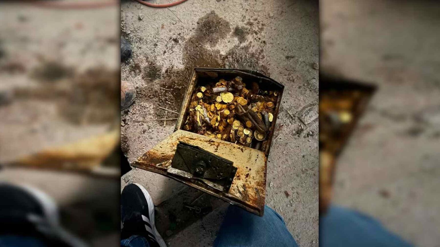 A plumber just months away from retirement lifted a section of floor in ...