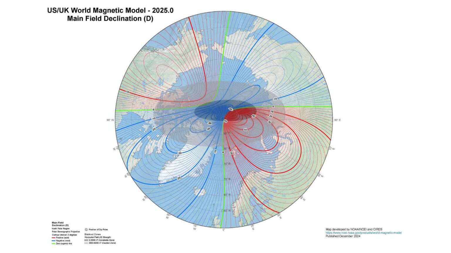 They detected that the magnetic North Pole has crossed an invisible ...