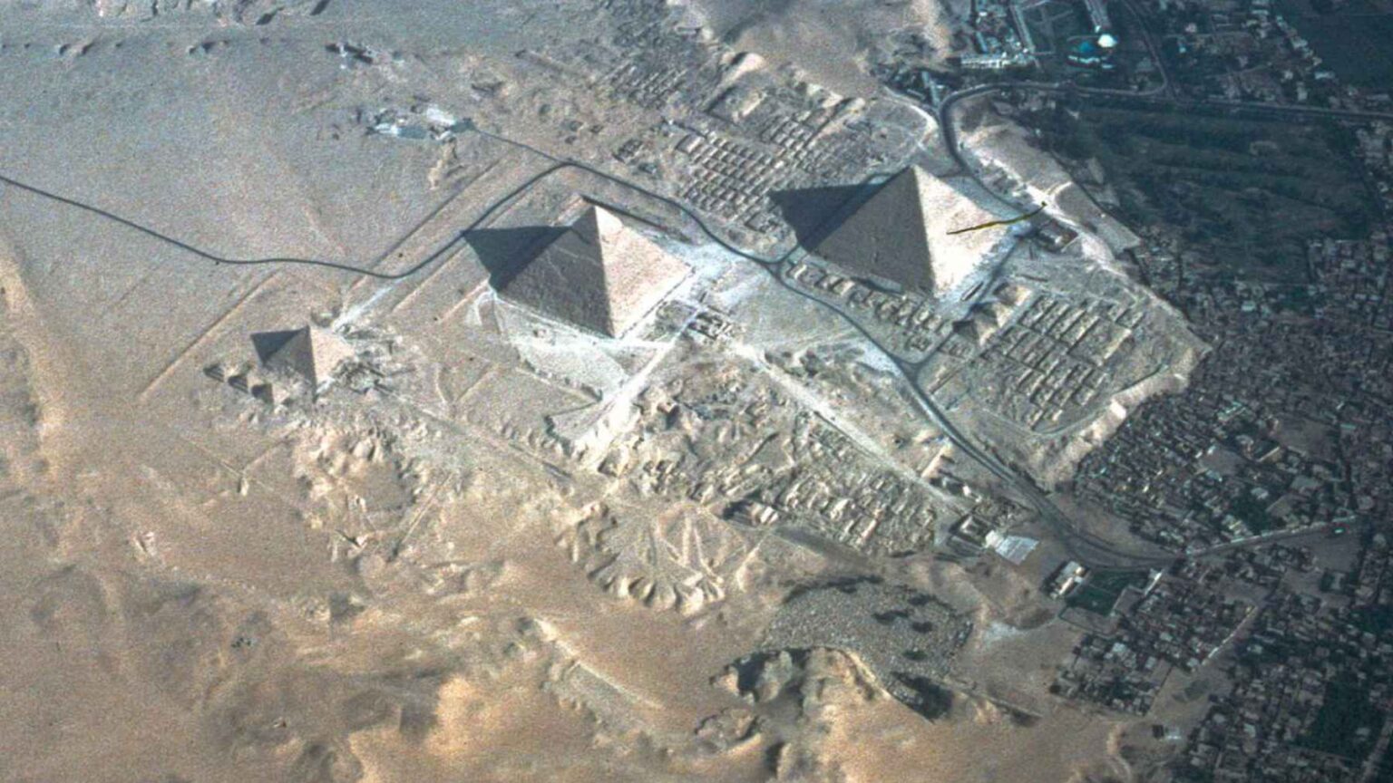 A satellite radar study claims vast hidden structures lie beneath the ...