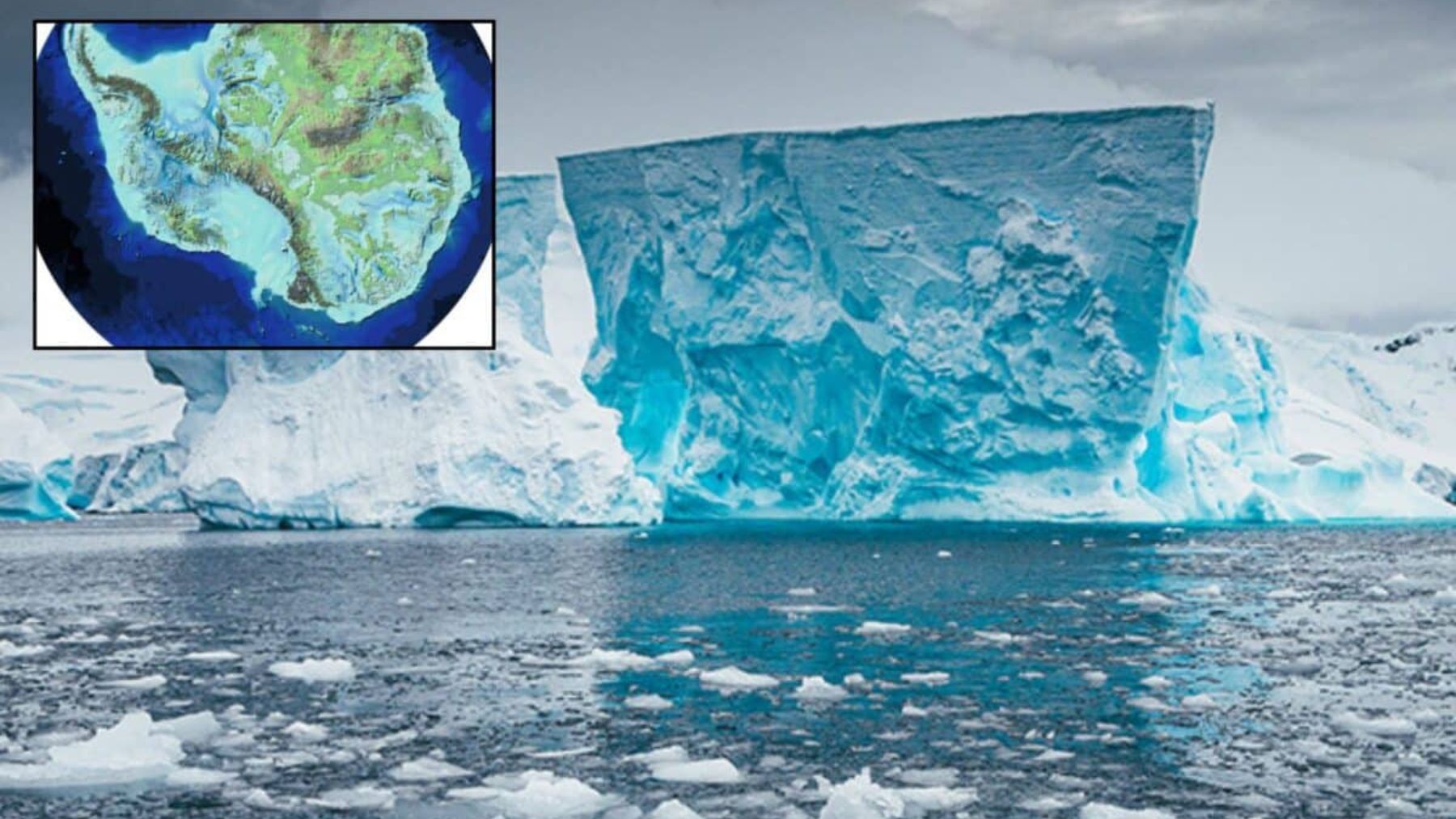 El paisaje bajo la superficie helada de la Antártida se revela con un ...