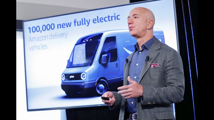 Amazon compra 100.000 vehículos eléctricos
